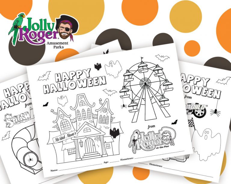 Jolly Roger® Activity Pages | Amusement Parks, Water Parks, Rides Ocean ...