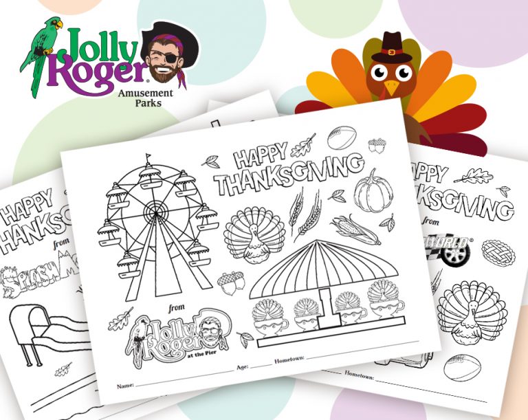 Jolly Roger® Activity Pages | Amusement Parks, Water Parks, Rides Ocean ...